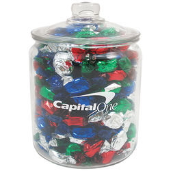 64 oz Glass Jar Filled with Hard Candy - Product - Printable Promotions